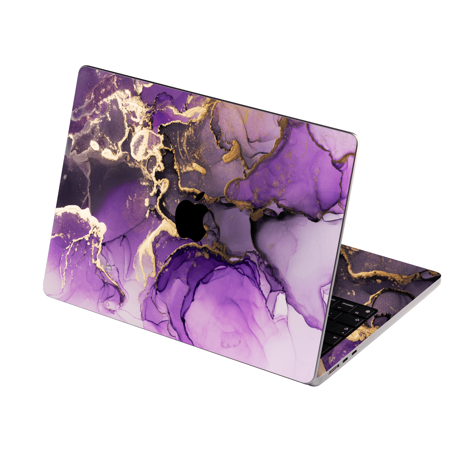 MacBook Air 15" (2026, M5) SIGNATURE AGATE GEODE Purple-Gold Skin – Qskinz™