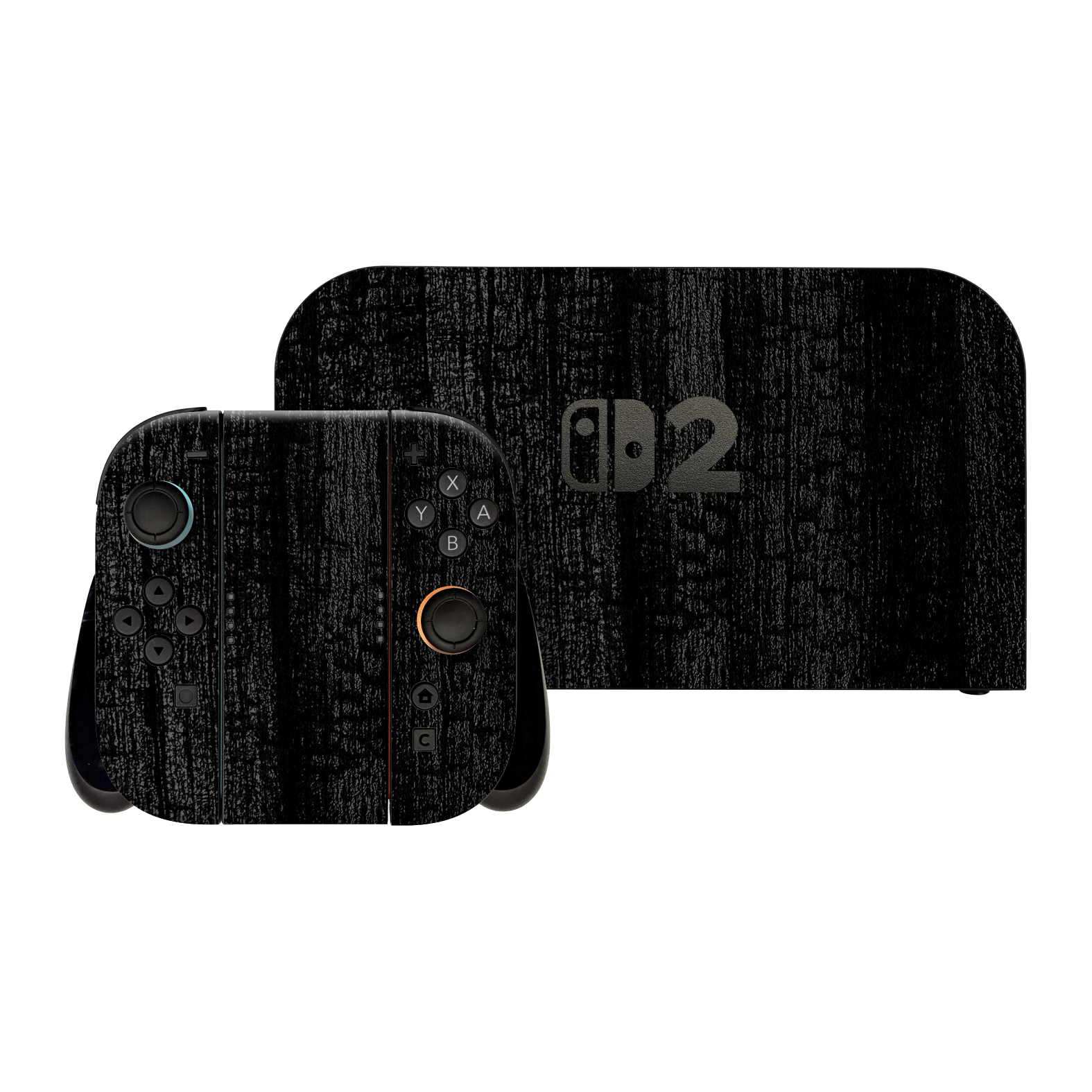 Nintendo Switch 2 Black CHARCOAL Skin, Wrap
