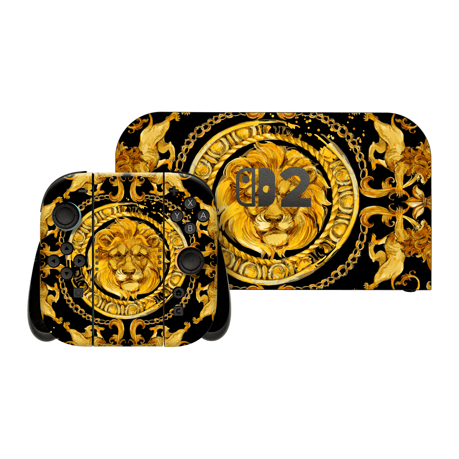 Nintendo Switch 2 Baroque Gold Ornaments Skin, Wrap