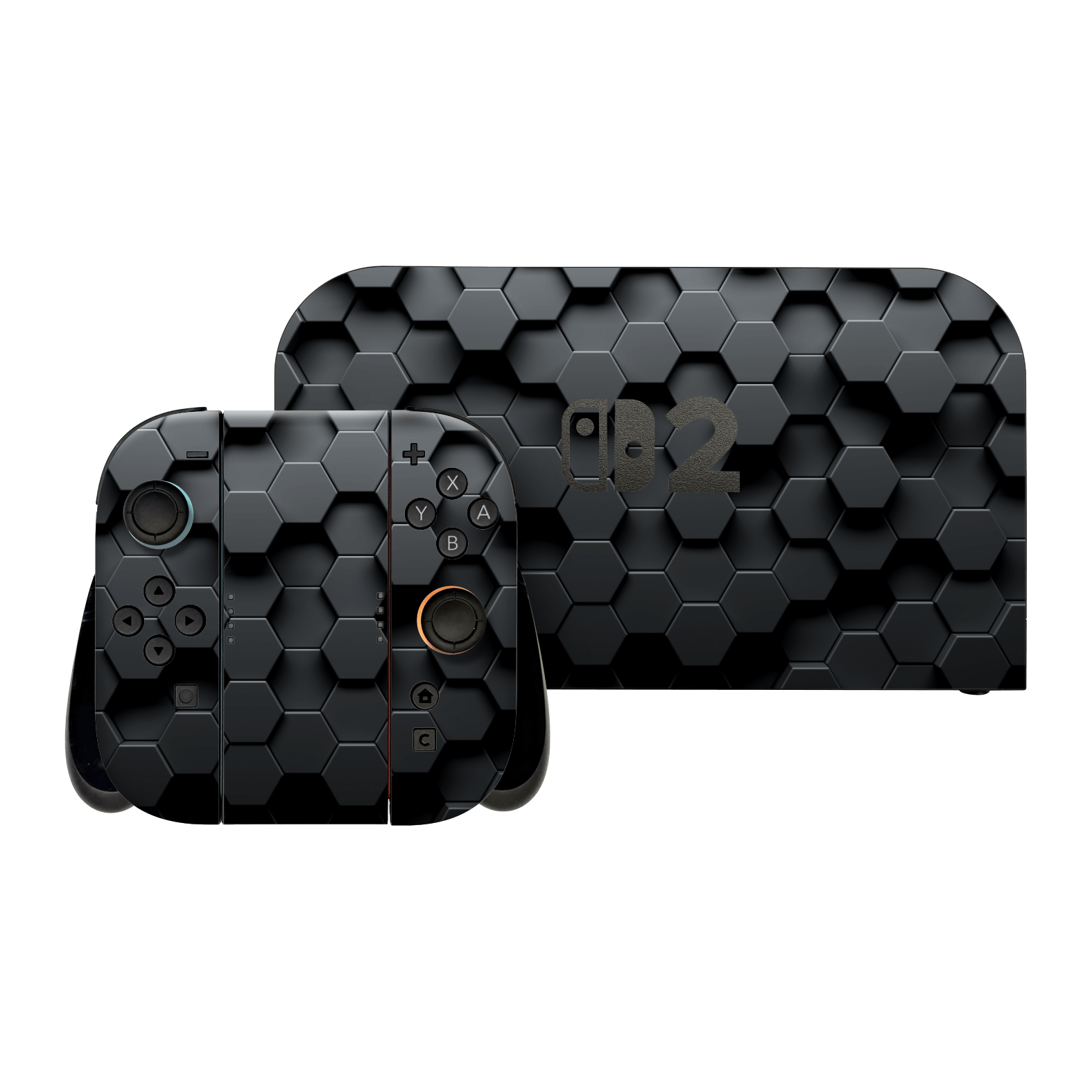 Nintendo Switch 2 Hexagonal Reaction Skin, Wrap – Qskinz™