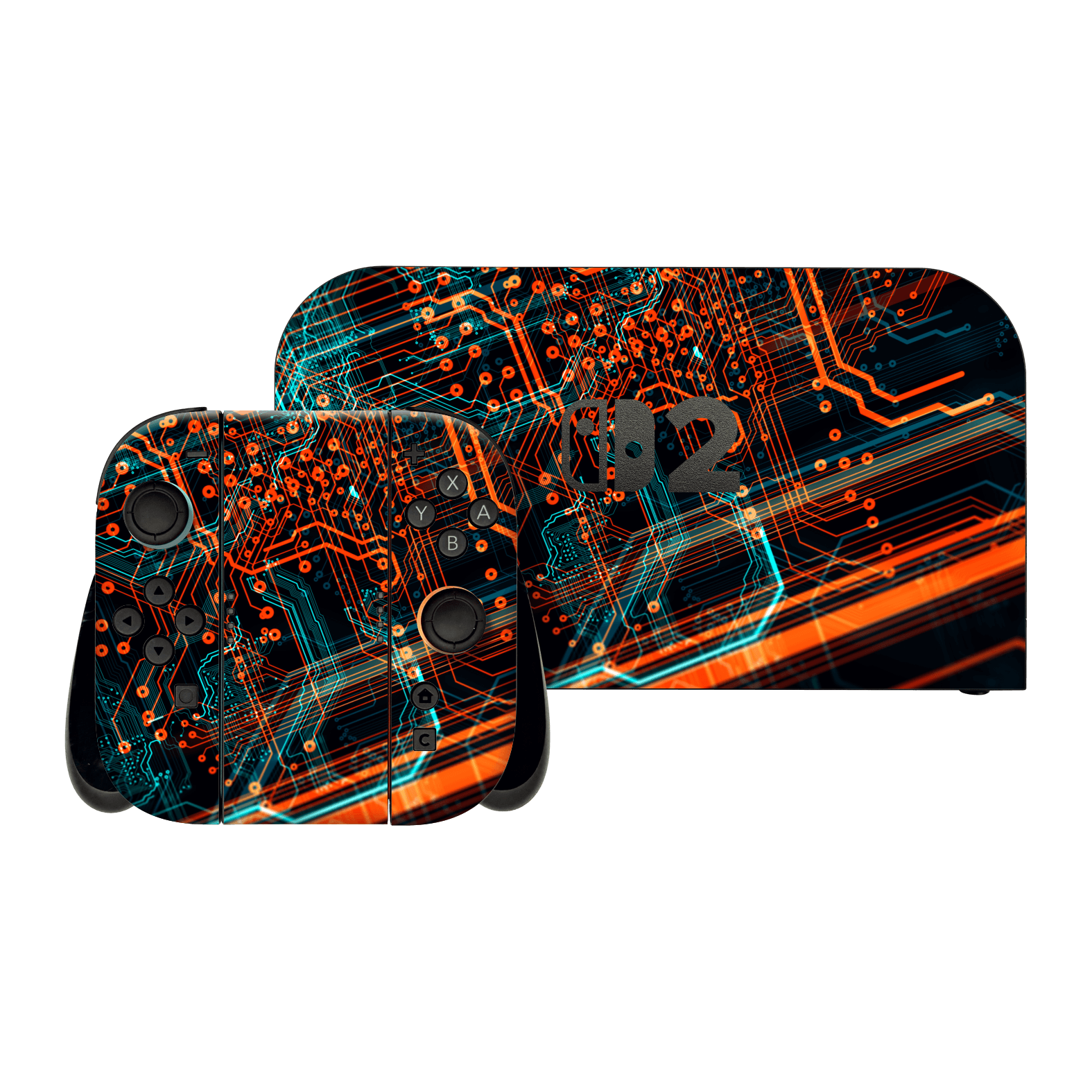 Nintendo Switch 2 NEON PCB Board Skin, Wrap