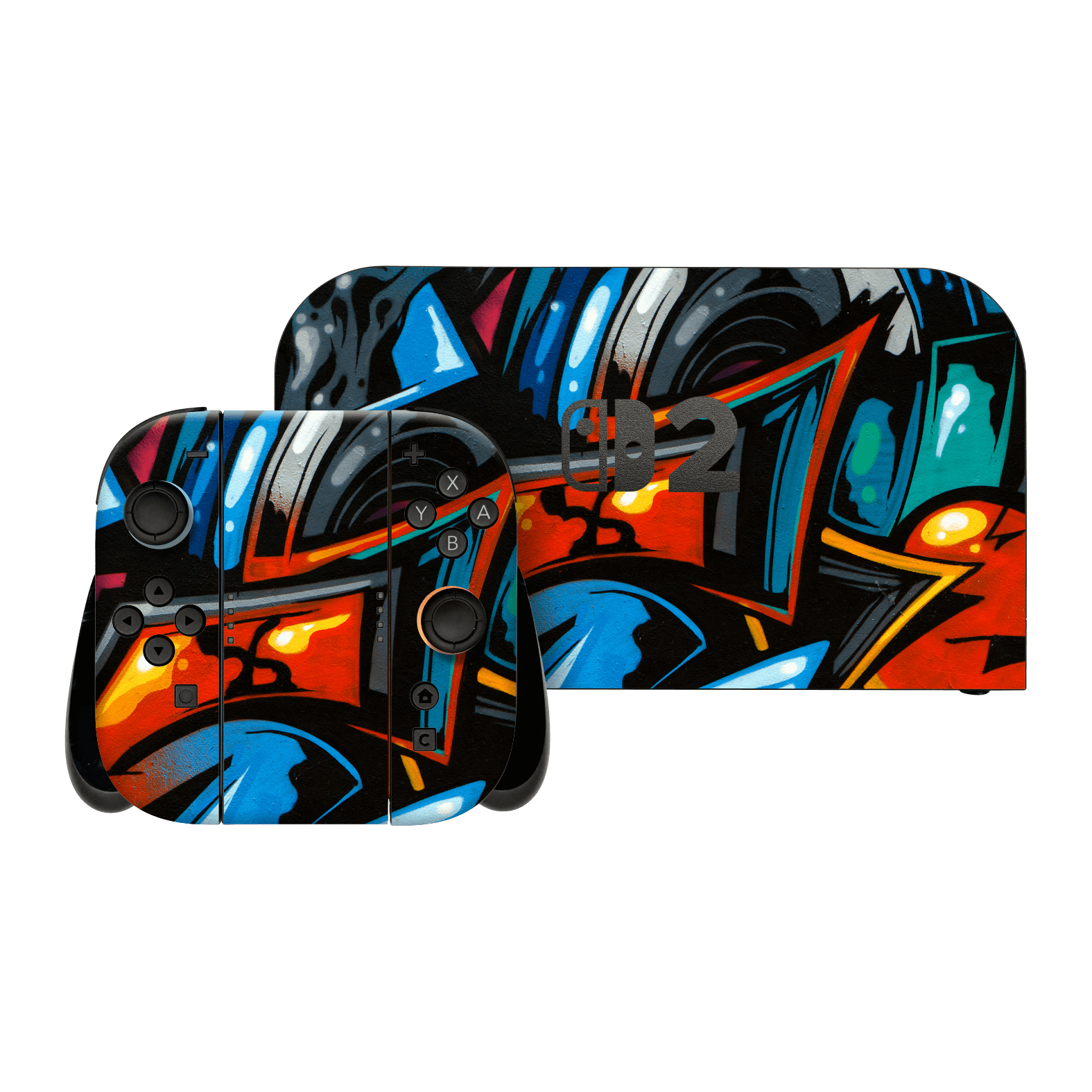 Nintendo Switch 2 Street Art Graffiti Skin, Wrap – Qskinz™