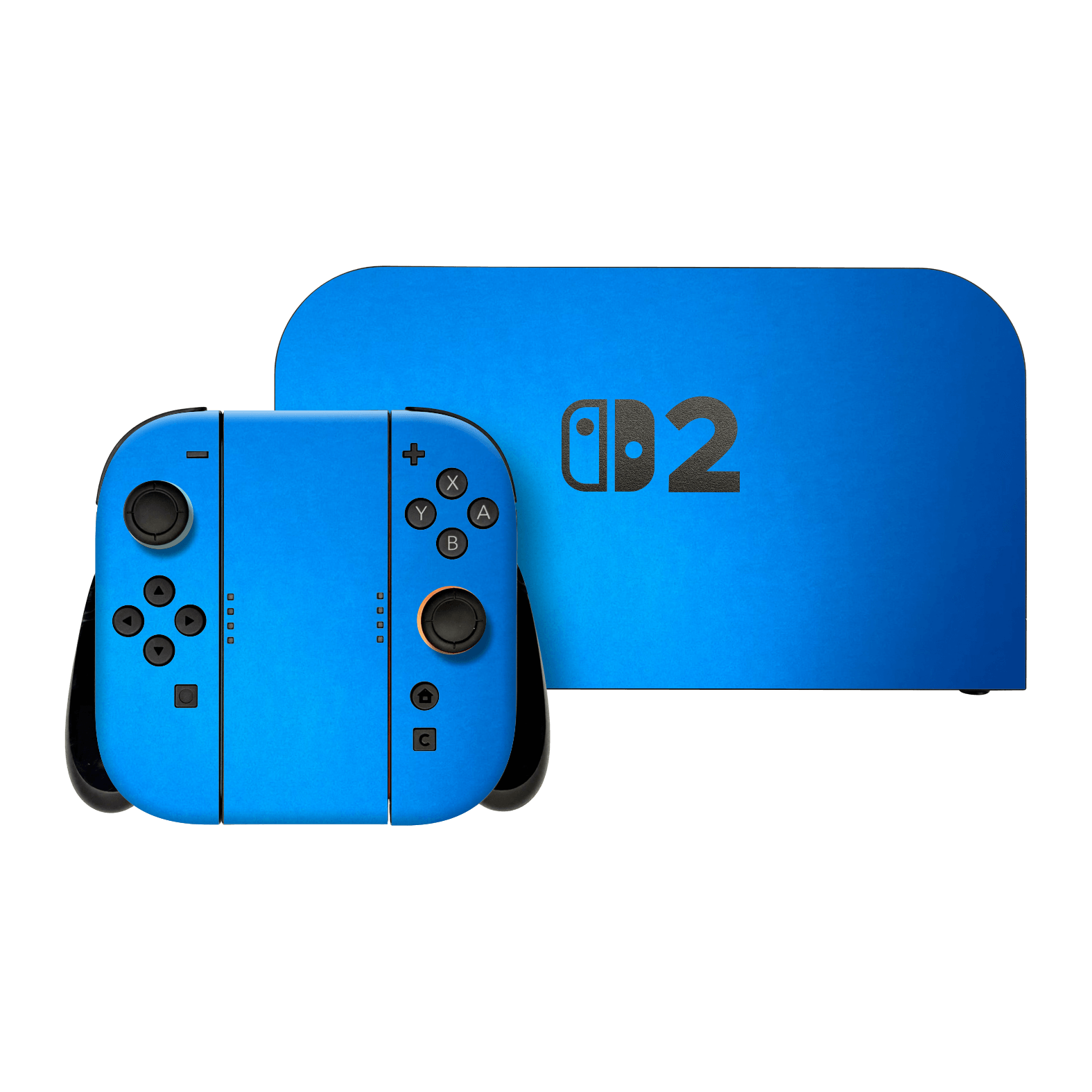 Nintendo Switch 2 SATIN BLUE Metallic Skin, Wrap