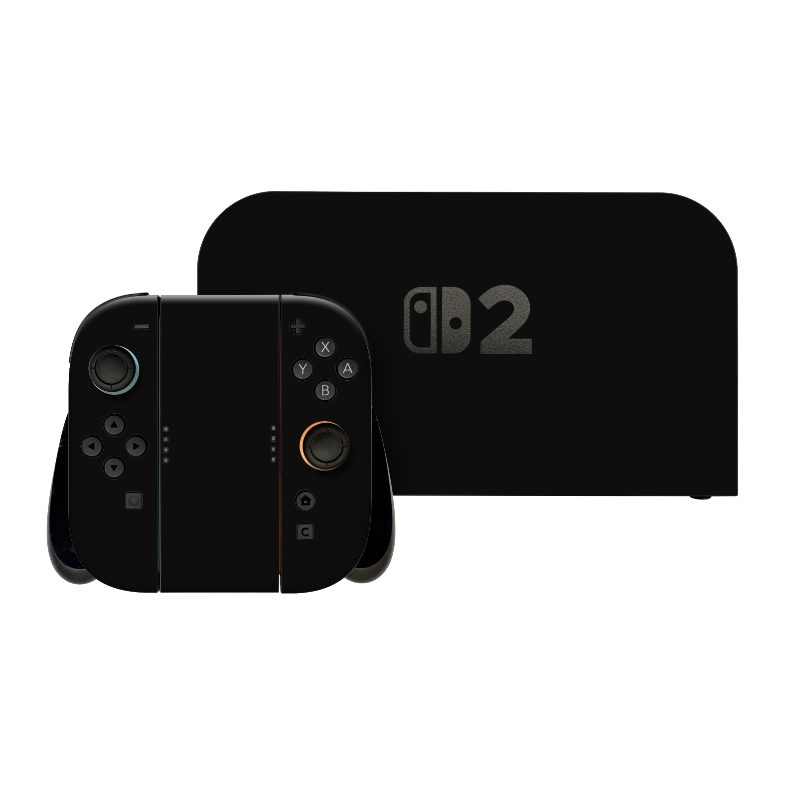 Nintendo Switch 2 PHANTOM Black Skin, Wrap – Qskinz™