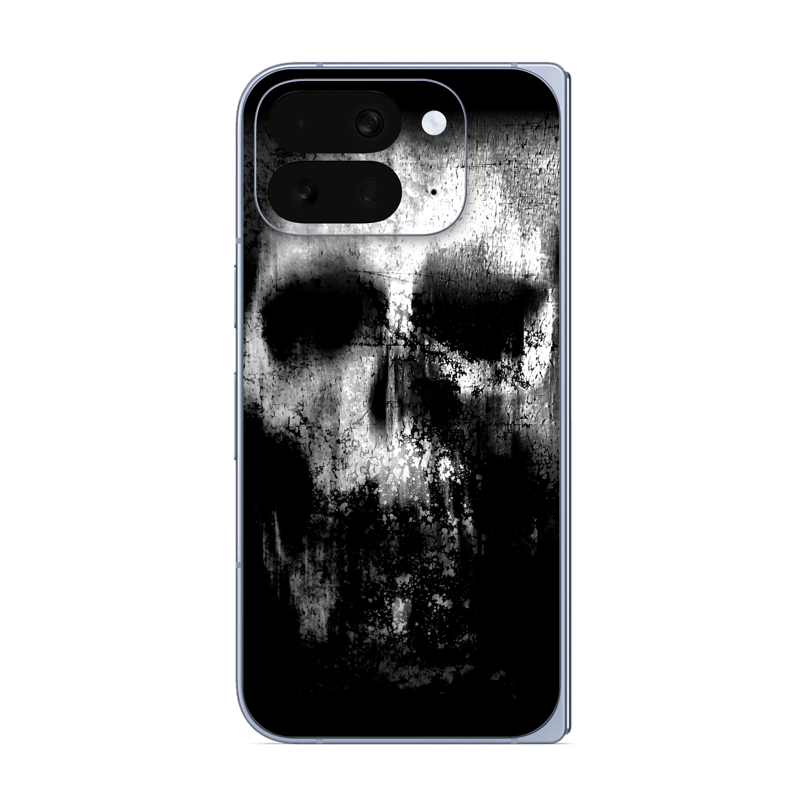 Google Pixel 10 Pro FOLD Horror Black & White SKULL Skin, Wrap – Qskinz™