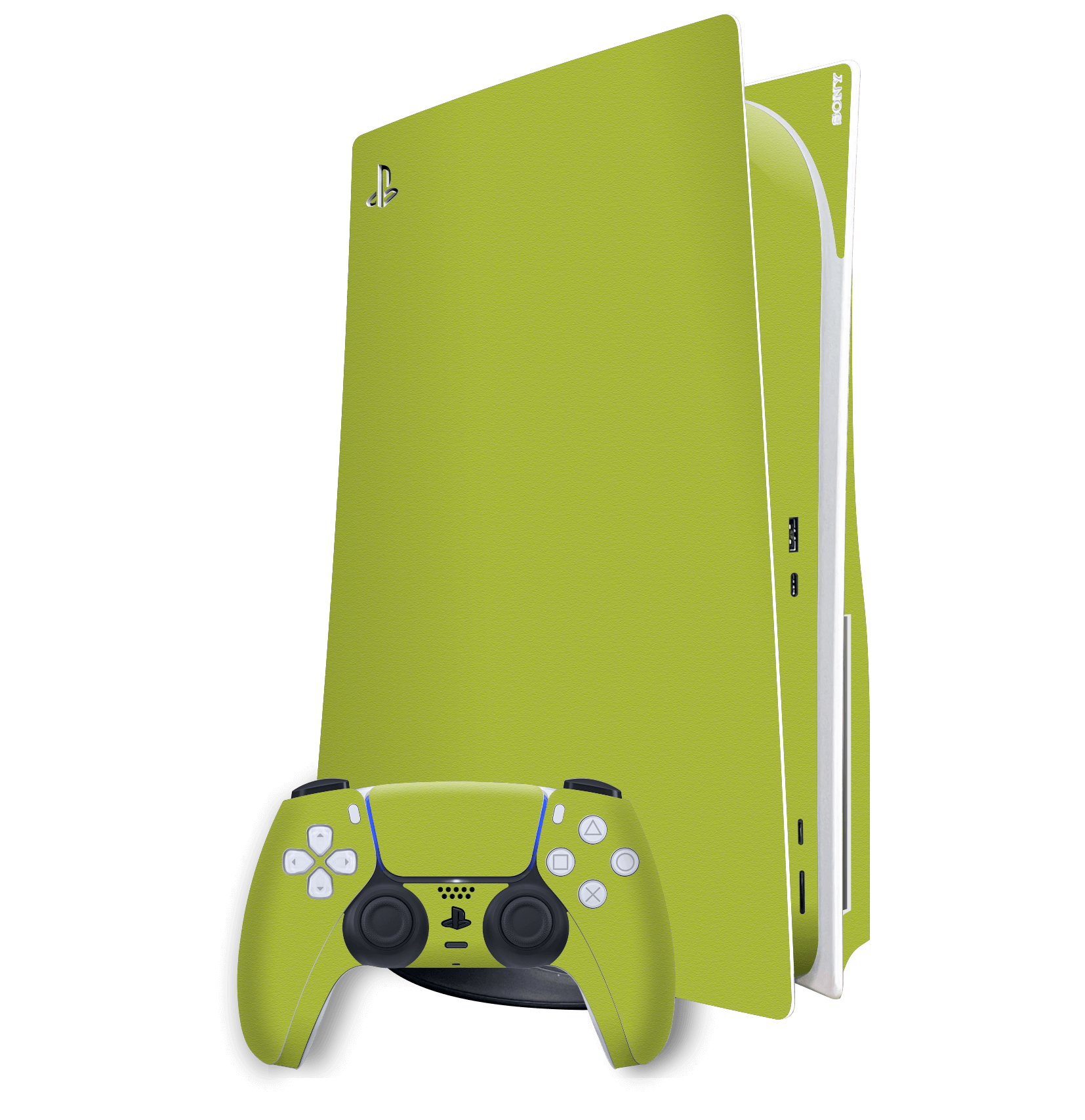 PlayStation 5 (PS5) DISC Edition Lime Green Skin, Wrap – Qskinz™