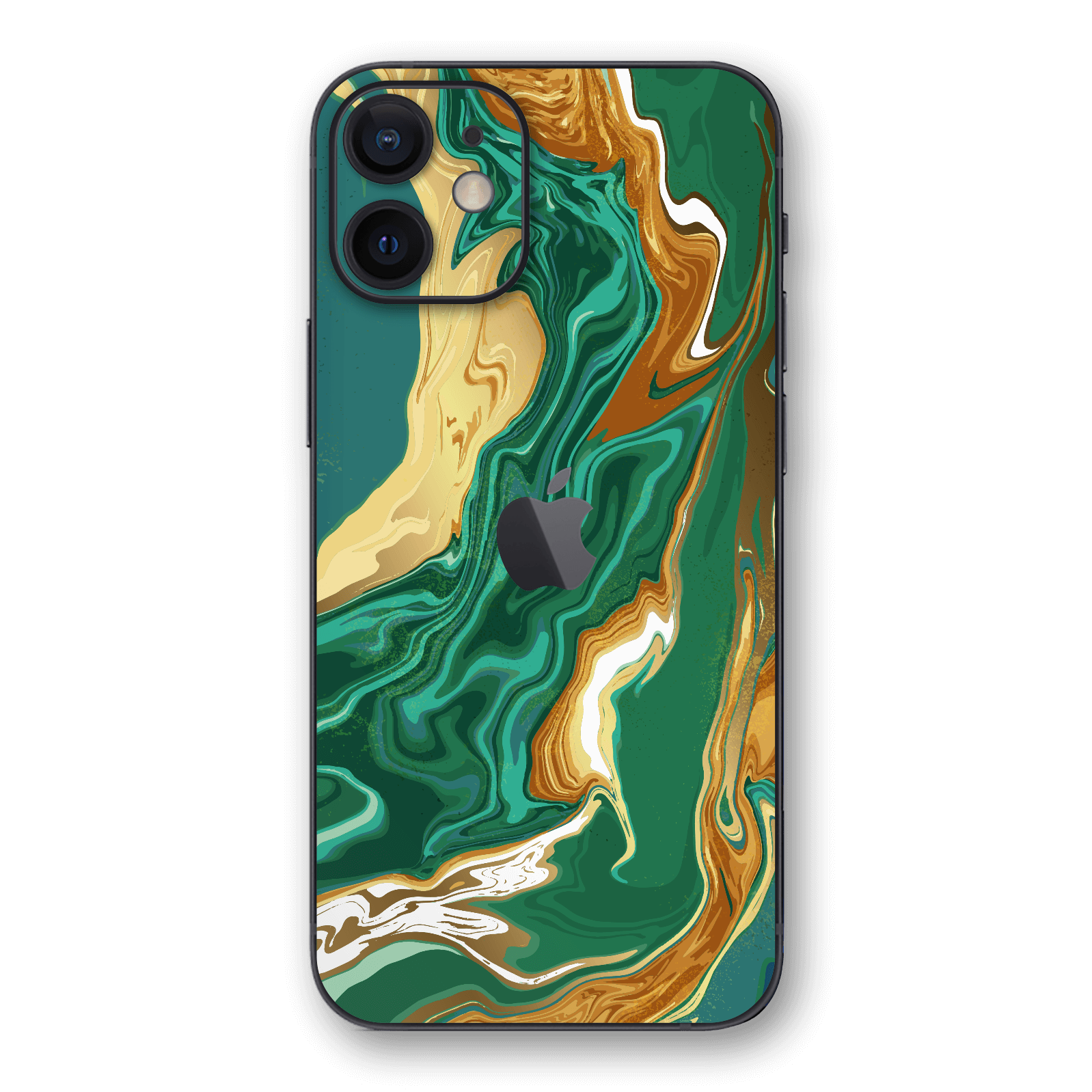 iPhone 12 Emerald-Gold Liquid Skin, Wrap, Decal – Qskinz™