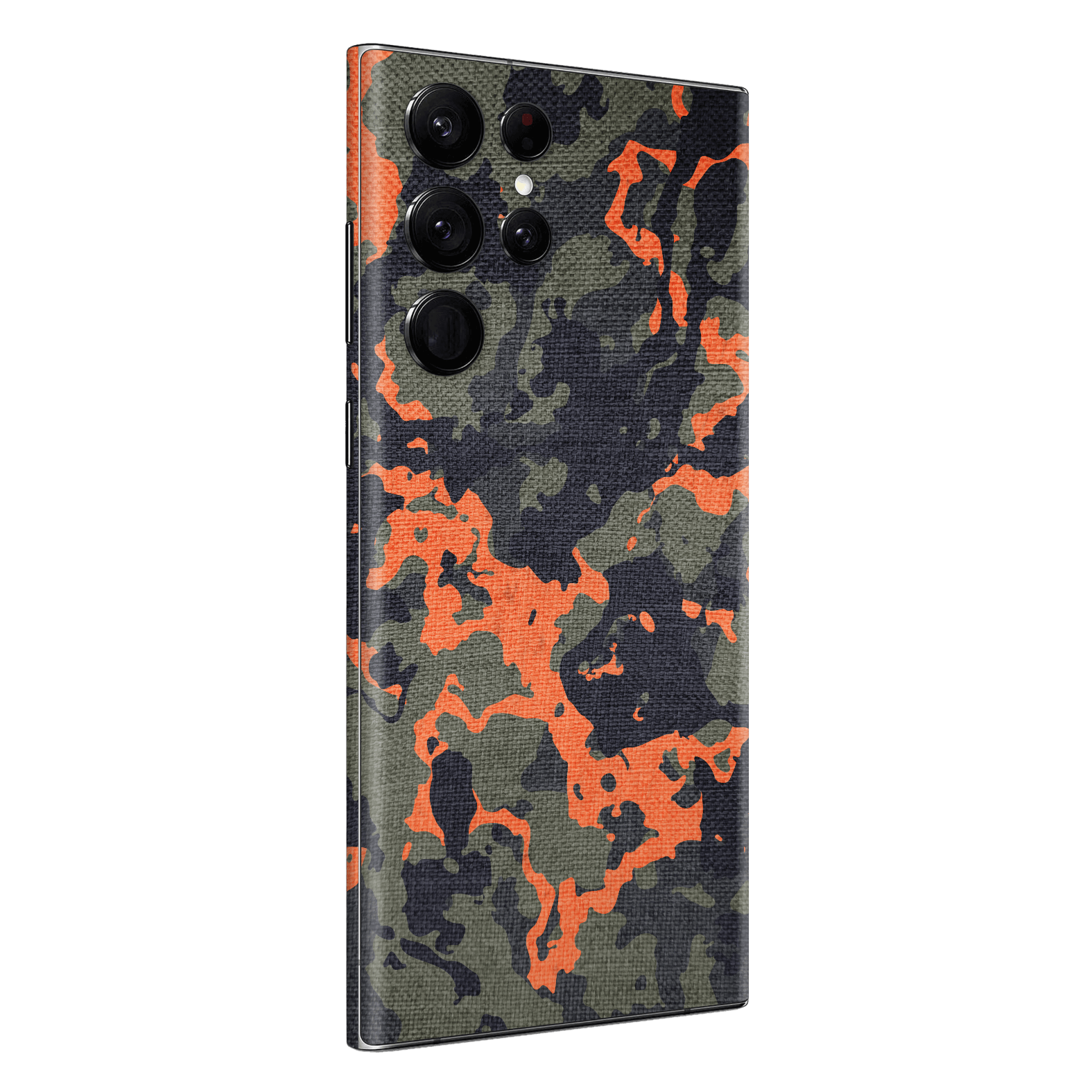 Samsung Galaxy S22 ULTRA Green and Soft Orange Camo Skin, Wrap