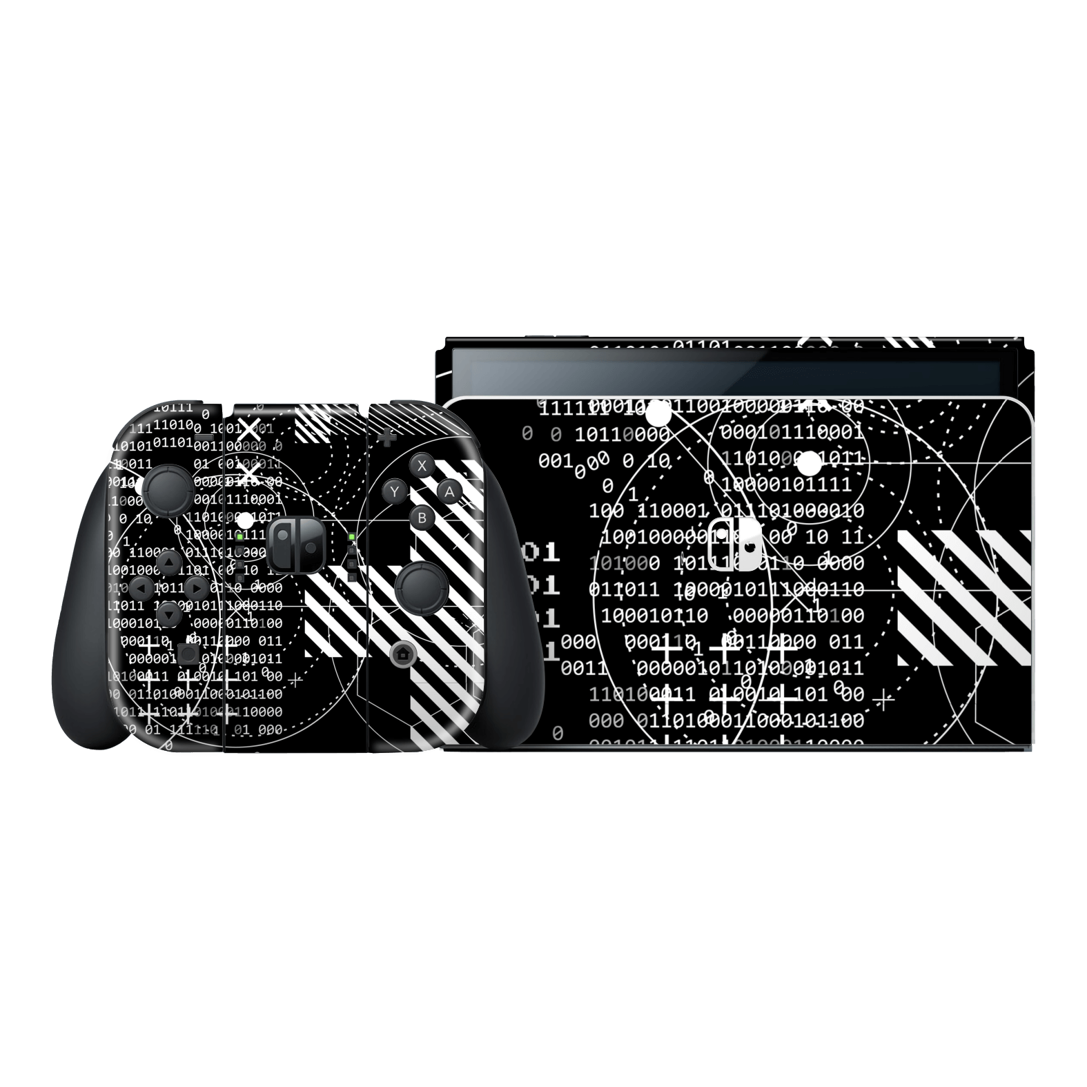 Nintendo Switch OLED Futuristic Geometric Composition Skin, Wrap