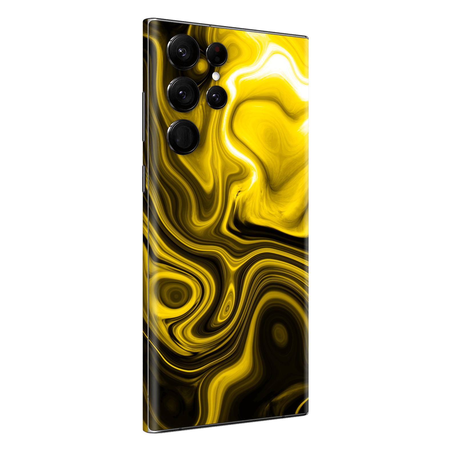 Samsung Galaxy S22 ULTRA AGATE GEODE Yellow and Black Mixture Skin ...