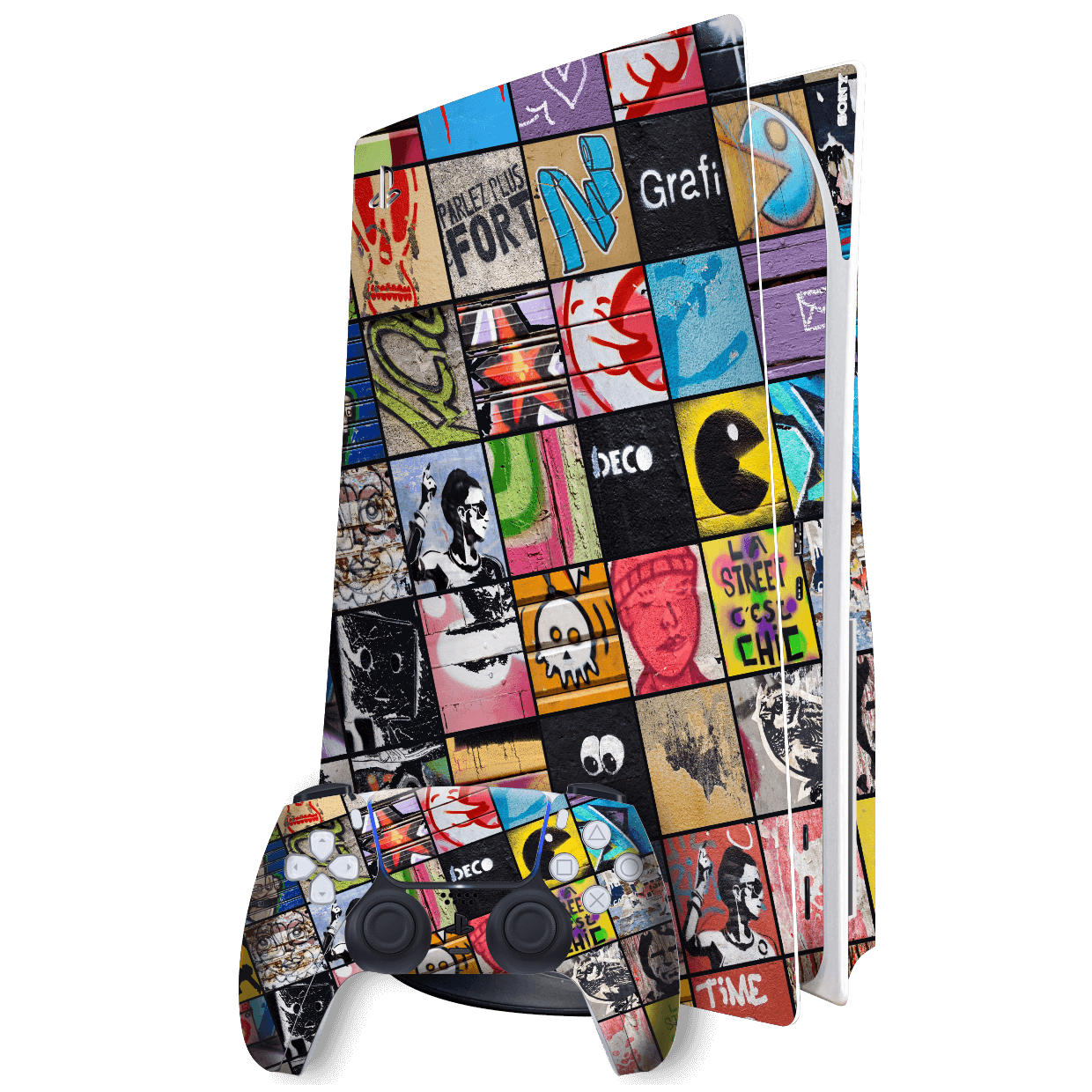PlayStation 5 (PS5) DISC Edition Art Collage Skin, Wrap – Qskinz™