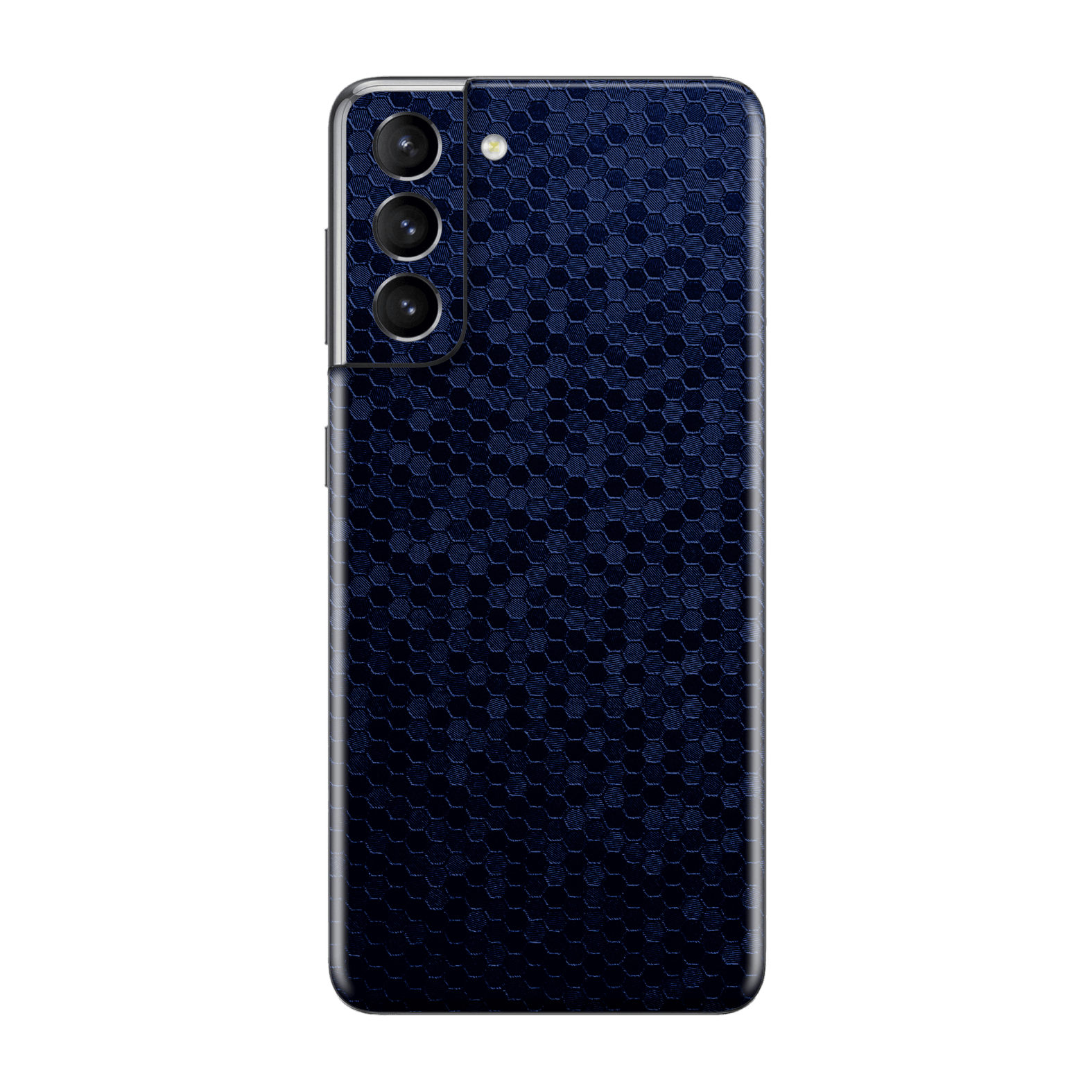 Samsung Galaxy S21 Navy Blue HONEYCOMB 3D TEXTURED Skin, Wrap – Qskinz™