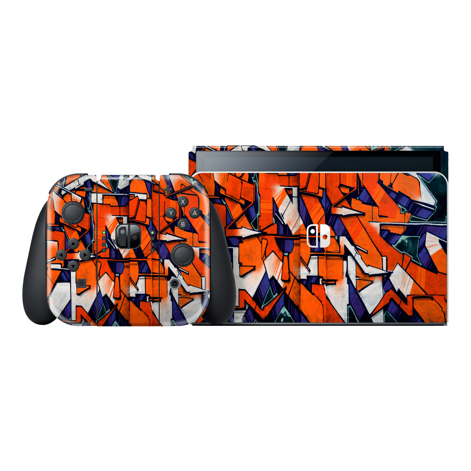 Nintendo Switch OLED Hip-Hop Graffiti Skin, Wrap – Qskinz™