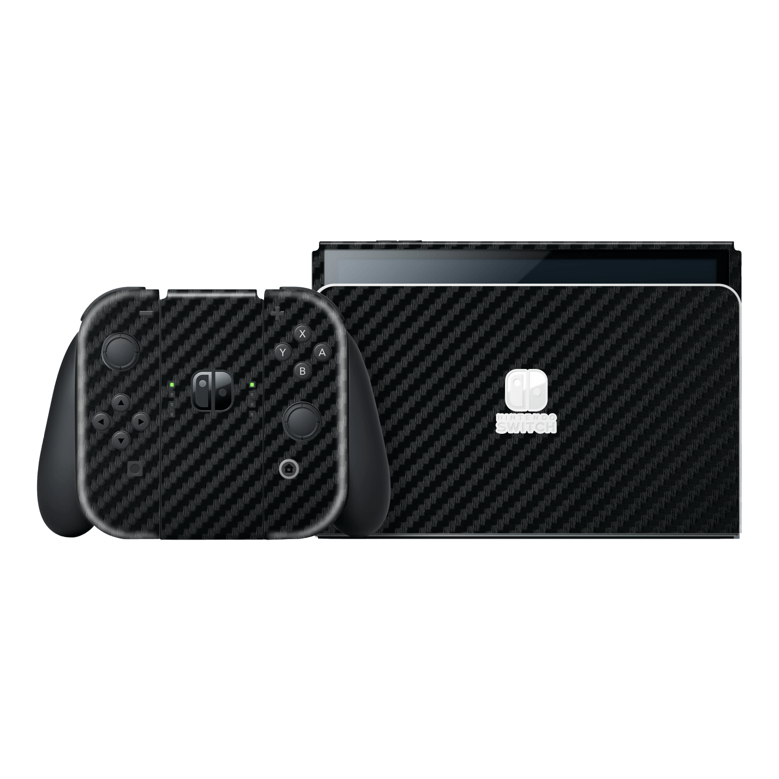 Nintendo Switch OLED BLACK CARBON Skin, Wrap – Qskinz™