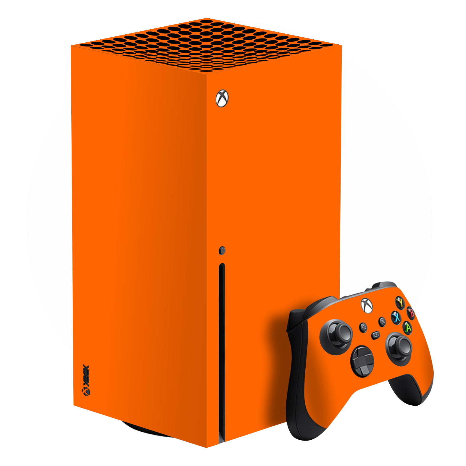 XBOX Series X GLOSSY ORANGE Skin, Wrap