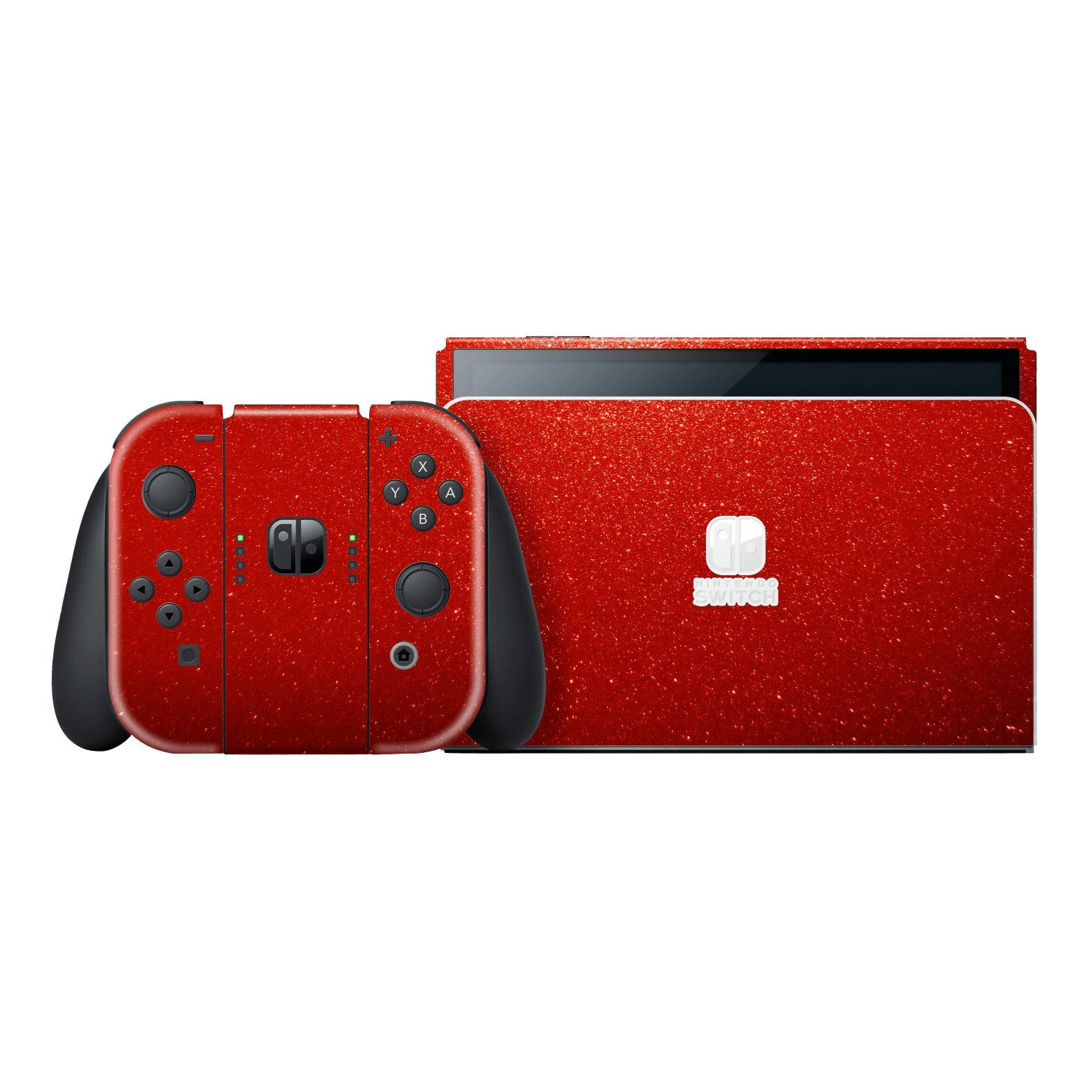 Nintendo Switch OLED DIAMOND RED Skin, Wrap – Qskinz™
