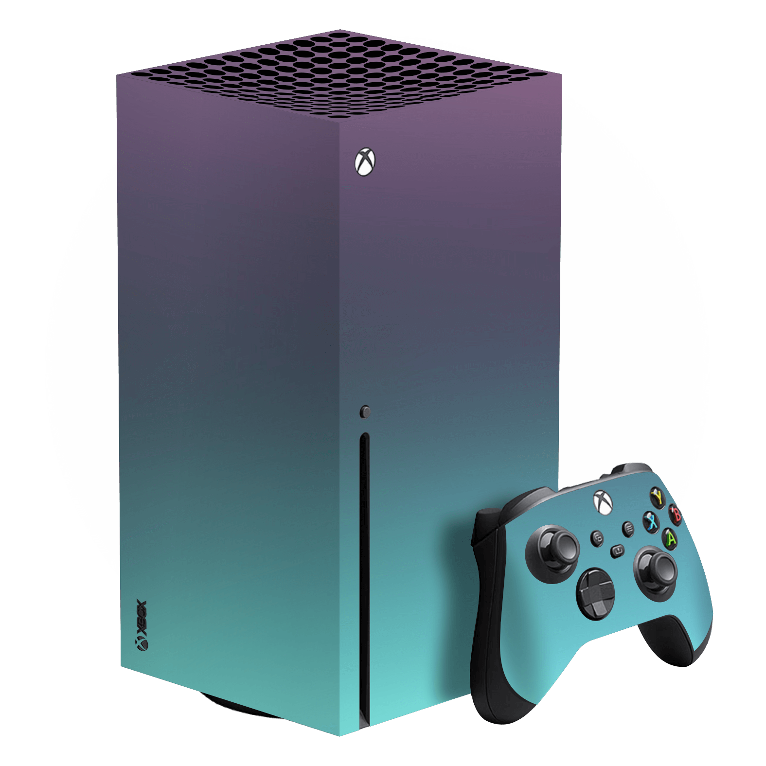 XBOX Series X CHAMELEON TURQUOISE LAVENDER Skin, Wrap